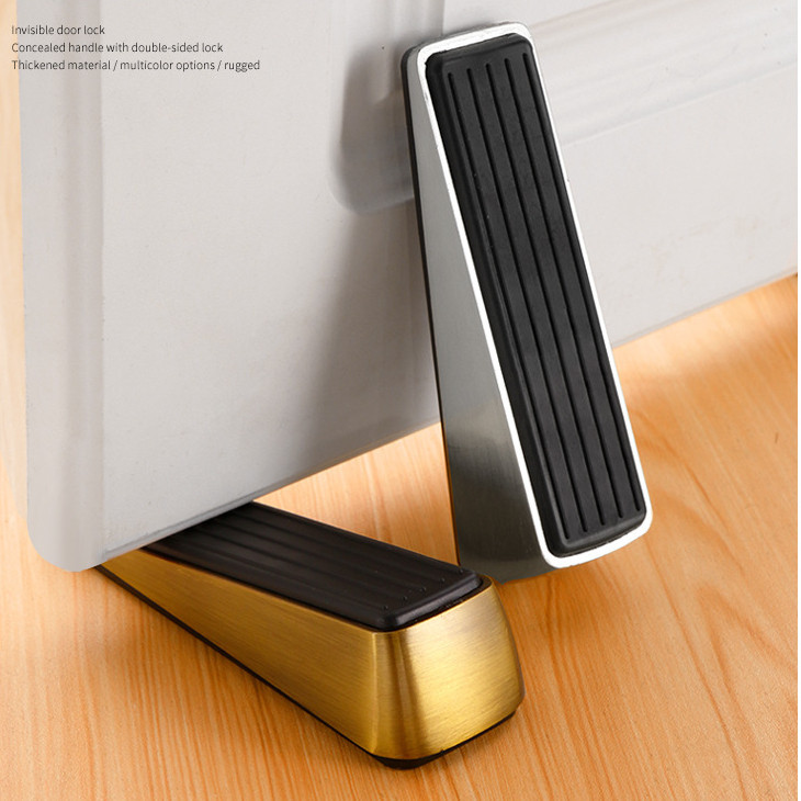 Punch Free Anti-collision Door Stop Movable Door Stopper Rubber ...