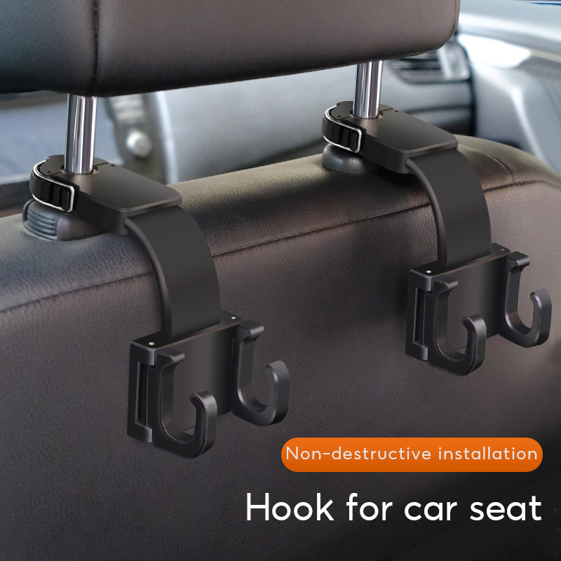 Oatsbasf Universal Car Front Seat Headrest Rod Clips Hangers Car ...