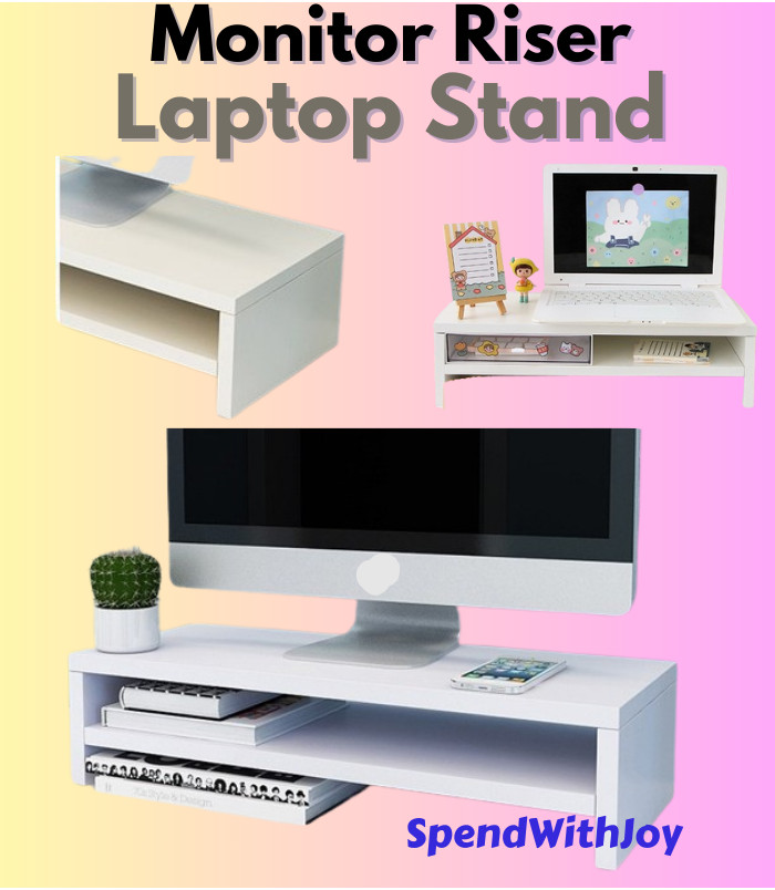 【SpendWithJoy】Monitor Stand Monitor Riser Desk Shelf Base Desktop ...