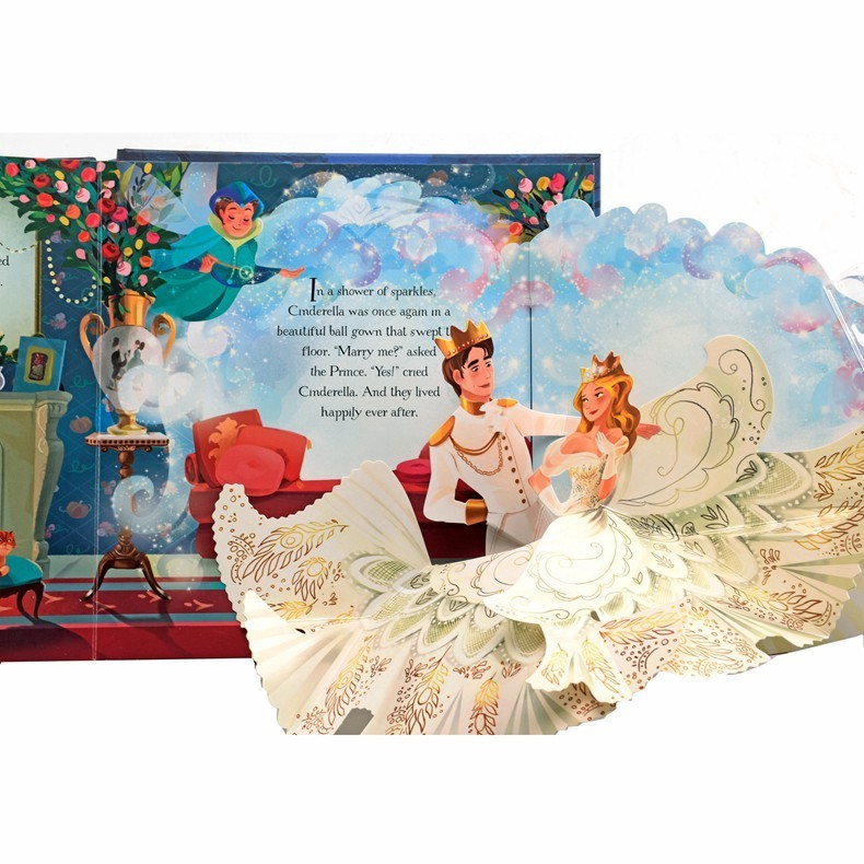 Usborne POP UP Fairy Tale Cinderella 3D Flap Book Picture Book Story ...