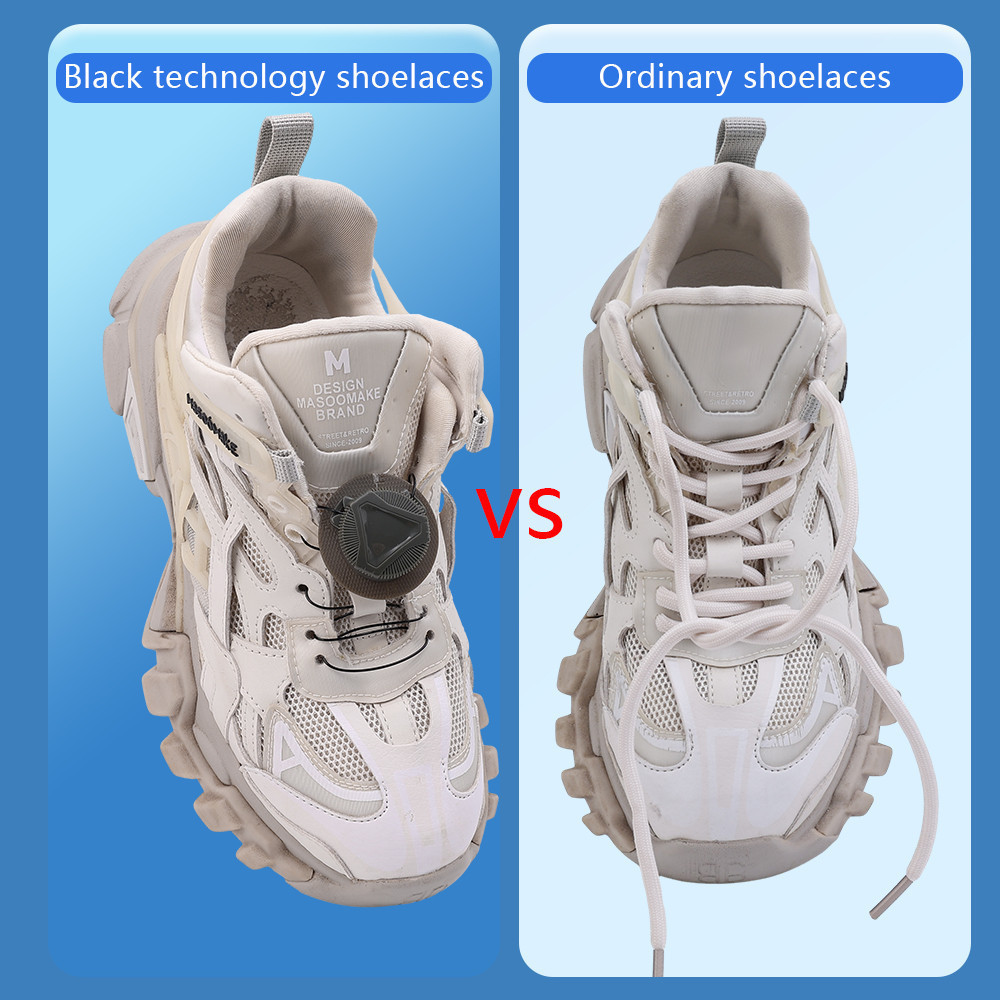 Quick Lock Shoestrings - For Adults, Kids, Lazy - Wire Rotary ...