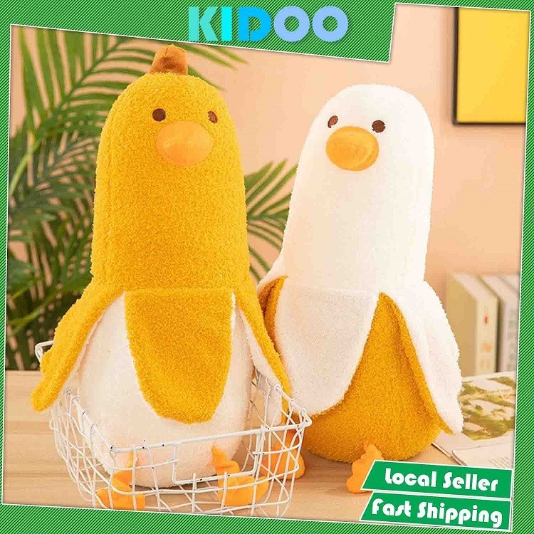 KIDOO Funny New Banana Duck Plush Toy Pillow Cute Duck Doll Sleeping ...
