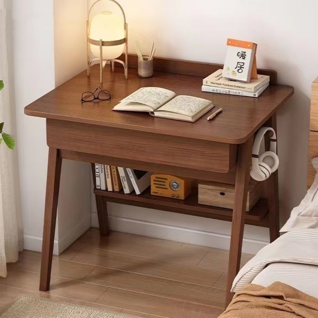 Study Table Solid Wooden Leg Small Family Home Student Bedroom Simple ...