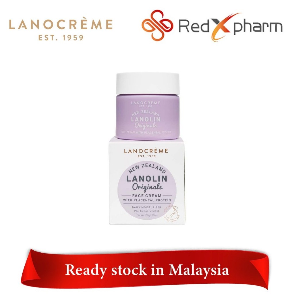 LANOCREME Lanolin Face Cream with Placental Protein (100g) | Shopee ...