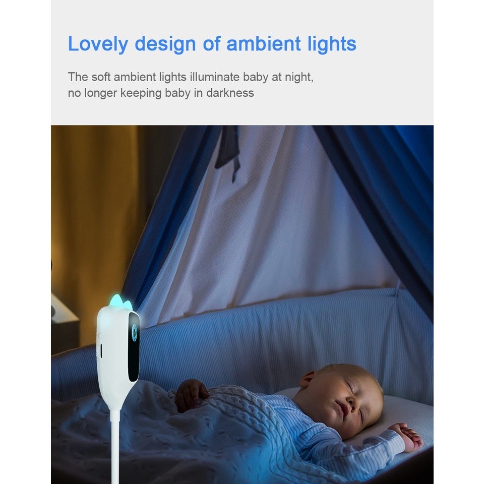 Smart Baby Cry Monitor Camera C1 2K Cam With Baby Crying Detection And ...