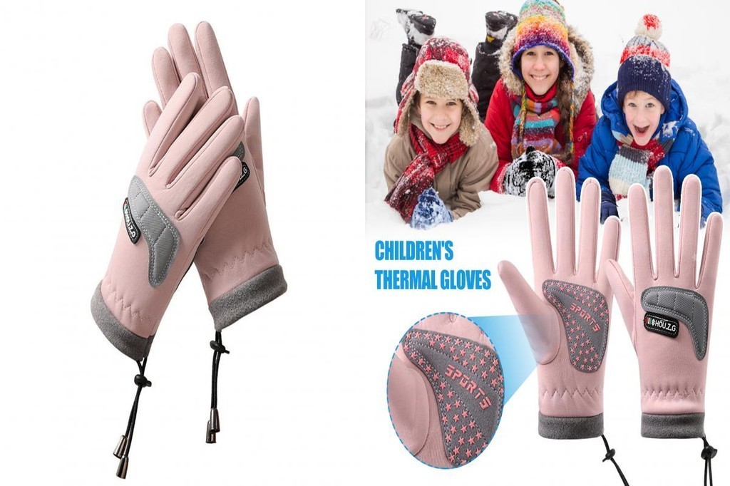 SPVPZ Children Warm Gloves Thick Cushioned Gloves for Kids Kids ...