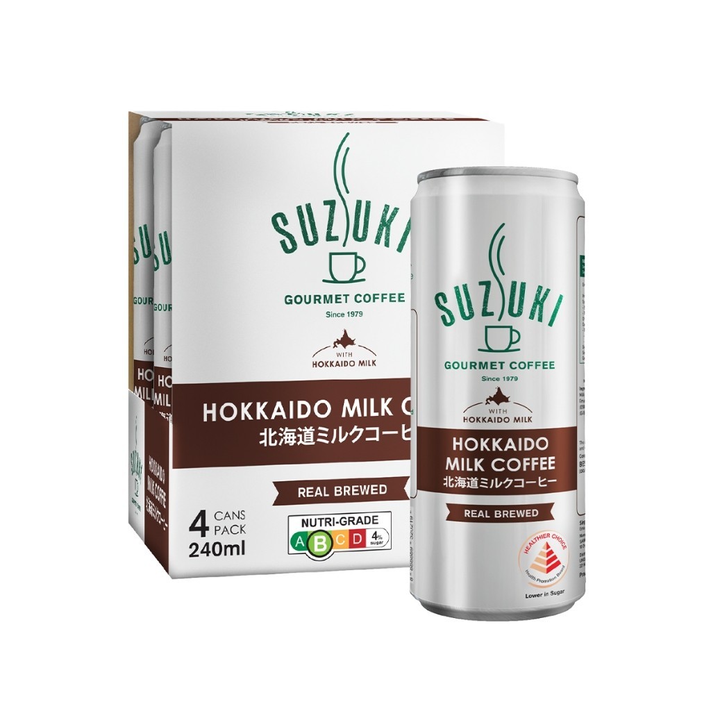 Suzuki Hokkaido Milk Coffee 240ml Pack of 4 (4 x 240ml) | Shopee Singapore