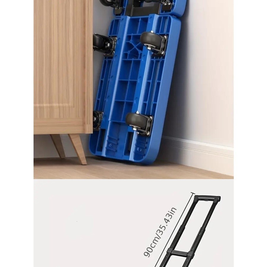 New Gen 2 Foldable trolley Universal wheel Platform car The six round ...