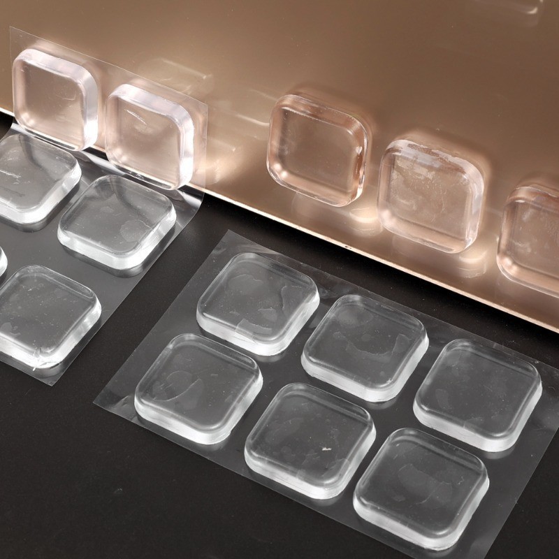 6Pcs Transparent Silicone Door Stoppers Self Adhesive Mute Anti-Shock ...