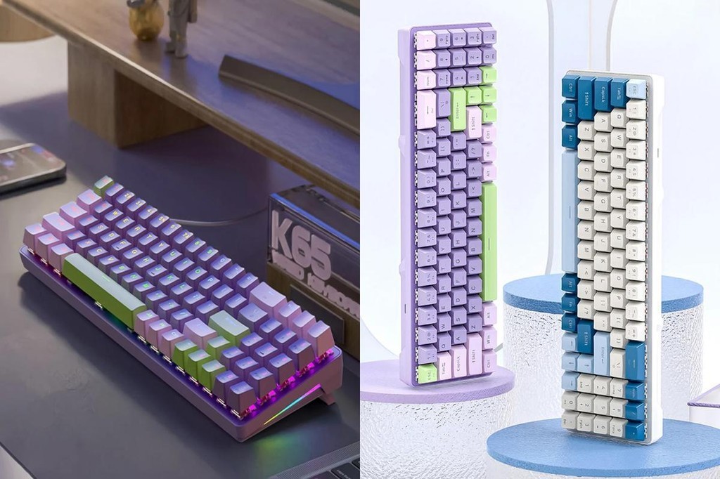 [Ft] Mechanical Keyboard 78 Keys Quiet Hot-swappable Gaming Keyboard ...