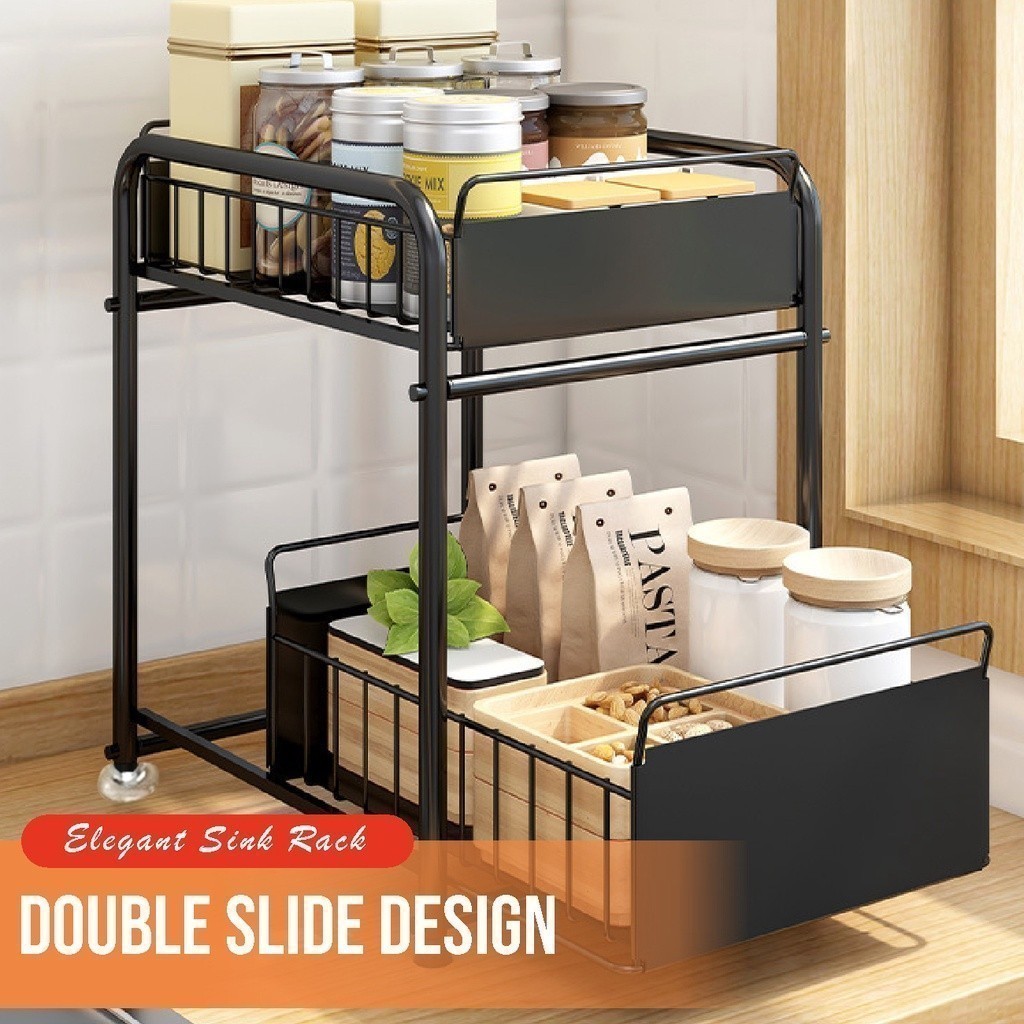 🇸🇬Koala Home🔥Under Sink Rack Sink Rack Kitchen Storage Shelf Rack Home ...