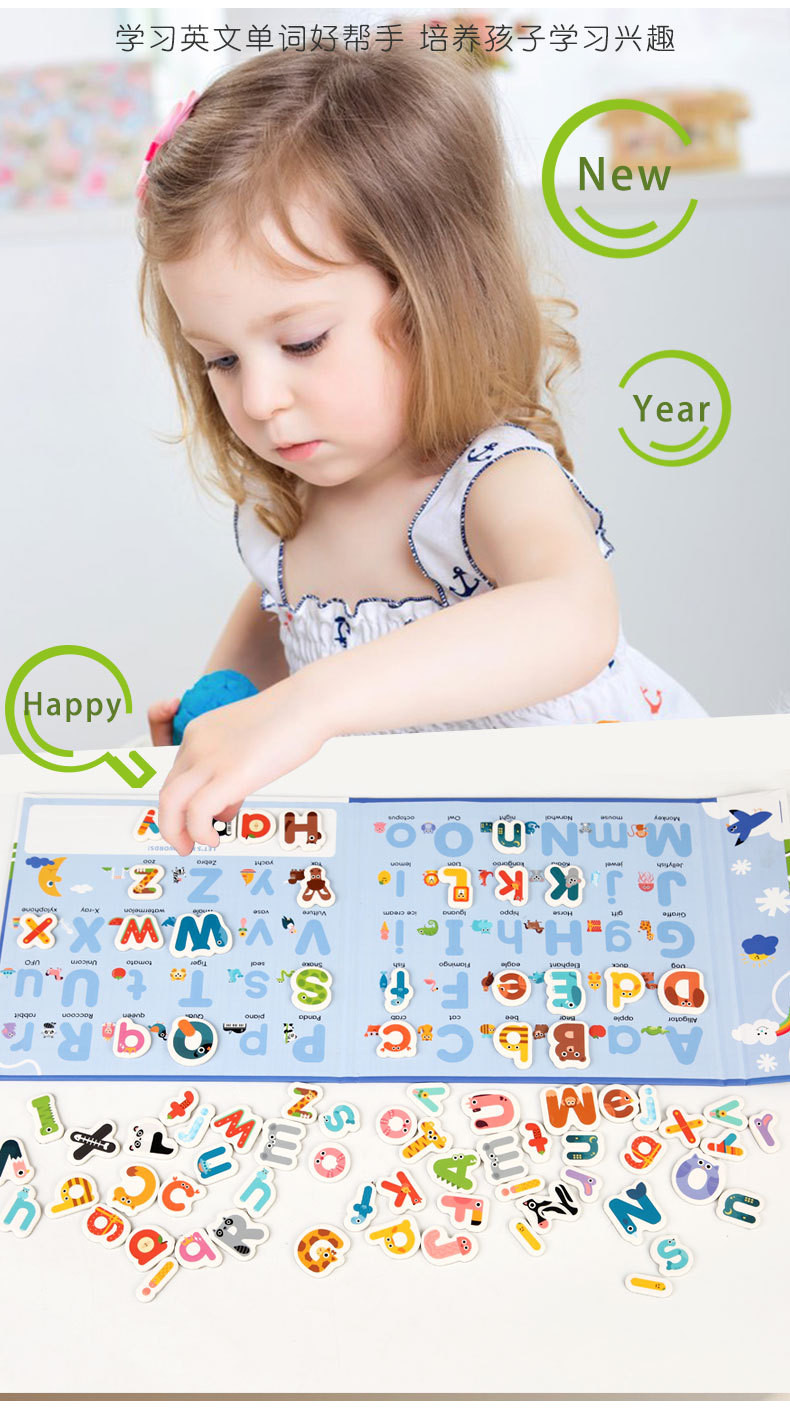 Magnetic Alphabet Letter Early Learning Educational Toys | Shopee Singapore