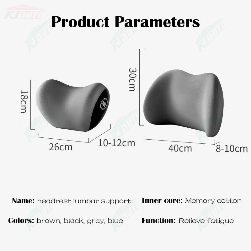 【Headrest & Lumbar Pillow】 Mercedes Benz Relieve Fatigue - Protect Neck ...