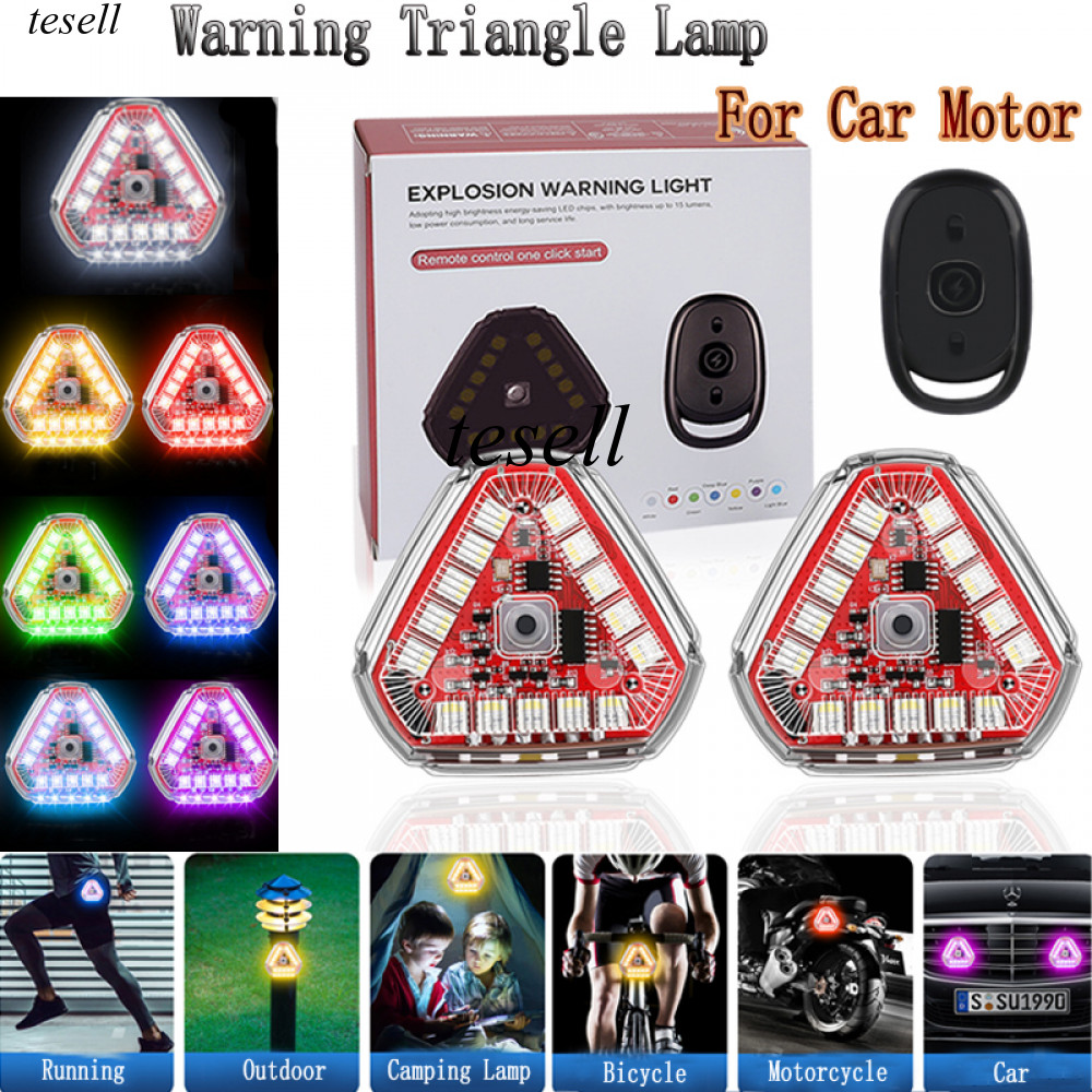 RGB Triangle LED Strobe Light Universal Motorcycle Bike LED Strobe ...