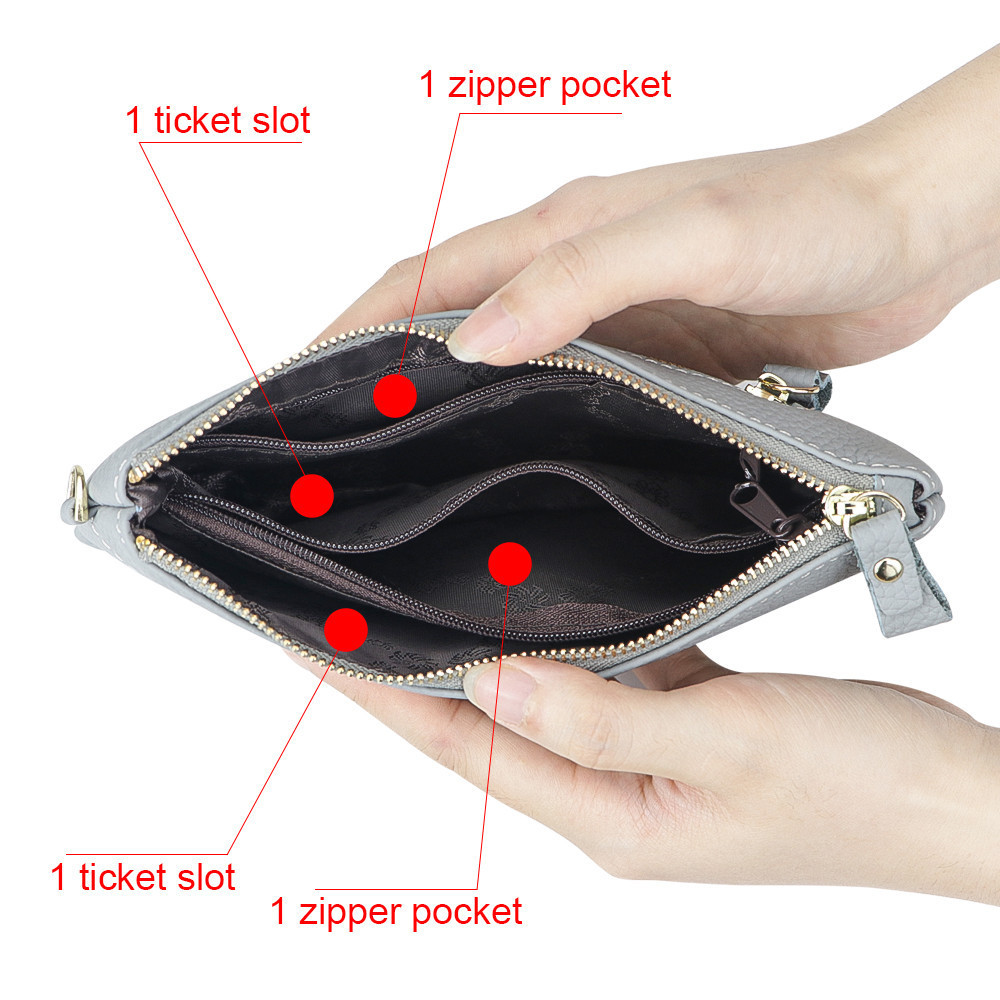 Royal Bagger Fashion Thin Clutch Purse for Women, Genuine Leather Long ...