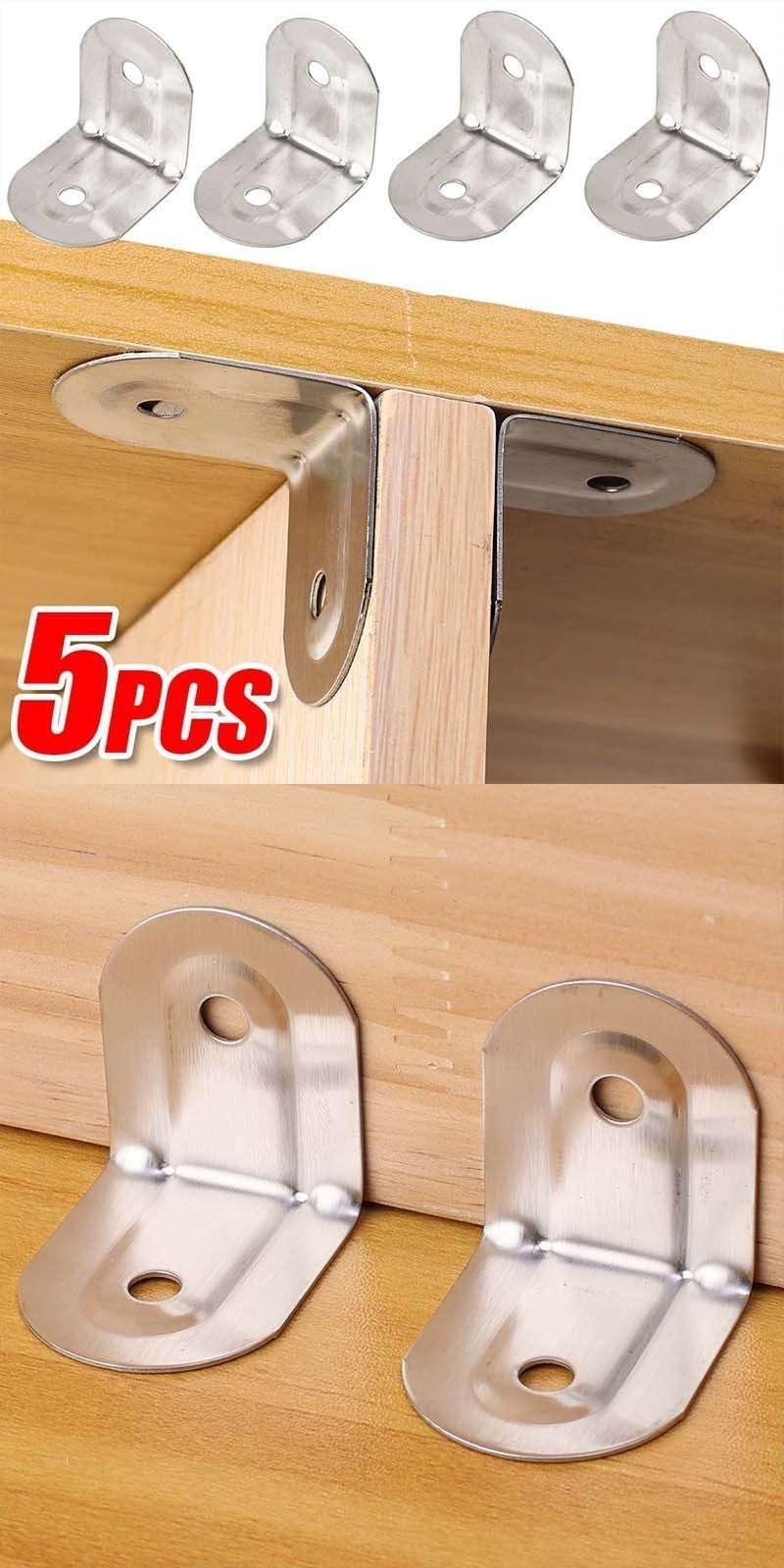 1/5/10Pcs Heavy Duty Stainless Steel L Shape Joint - for Wood, Shelf ...