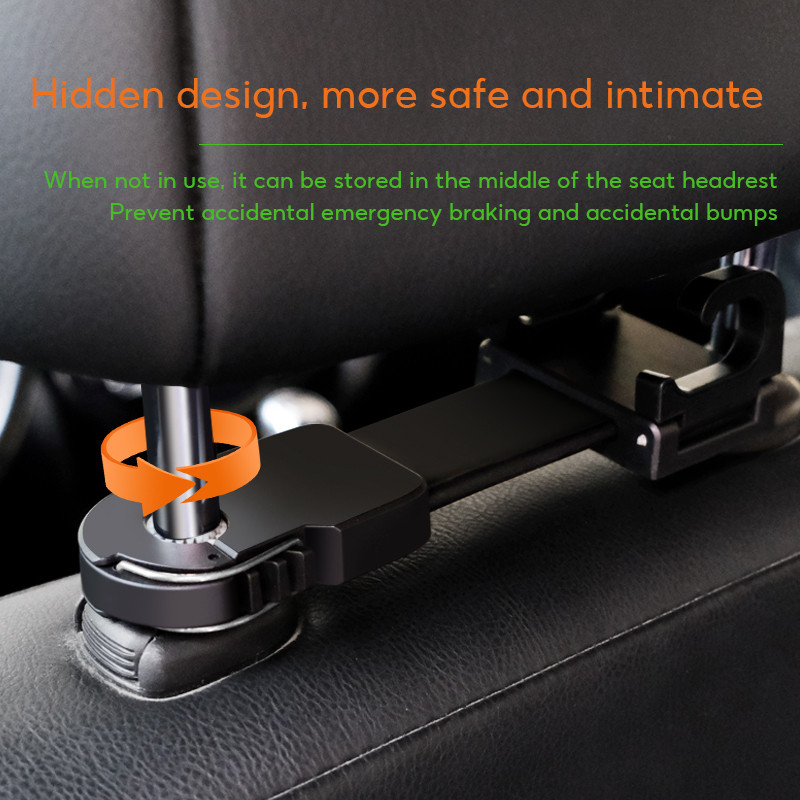 Oatsbasf Universal Car Front Seat Headrest Rod Clips Hangers Car ...