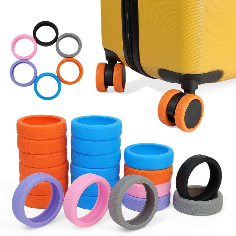 Luggage Wheels Protector -Silicone -Silent ,Flexible Cutting -Suitcase ...