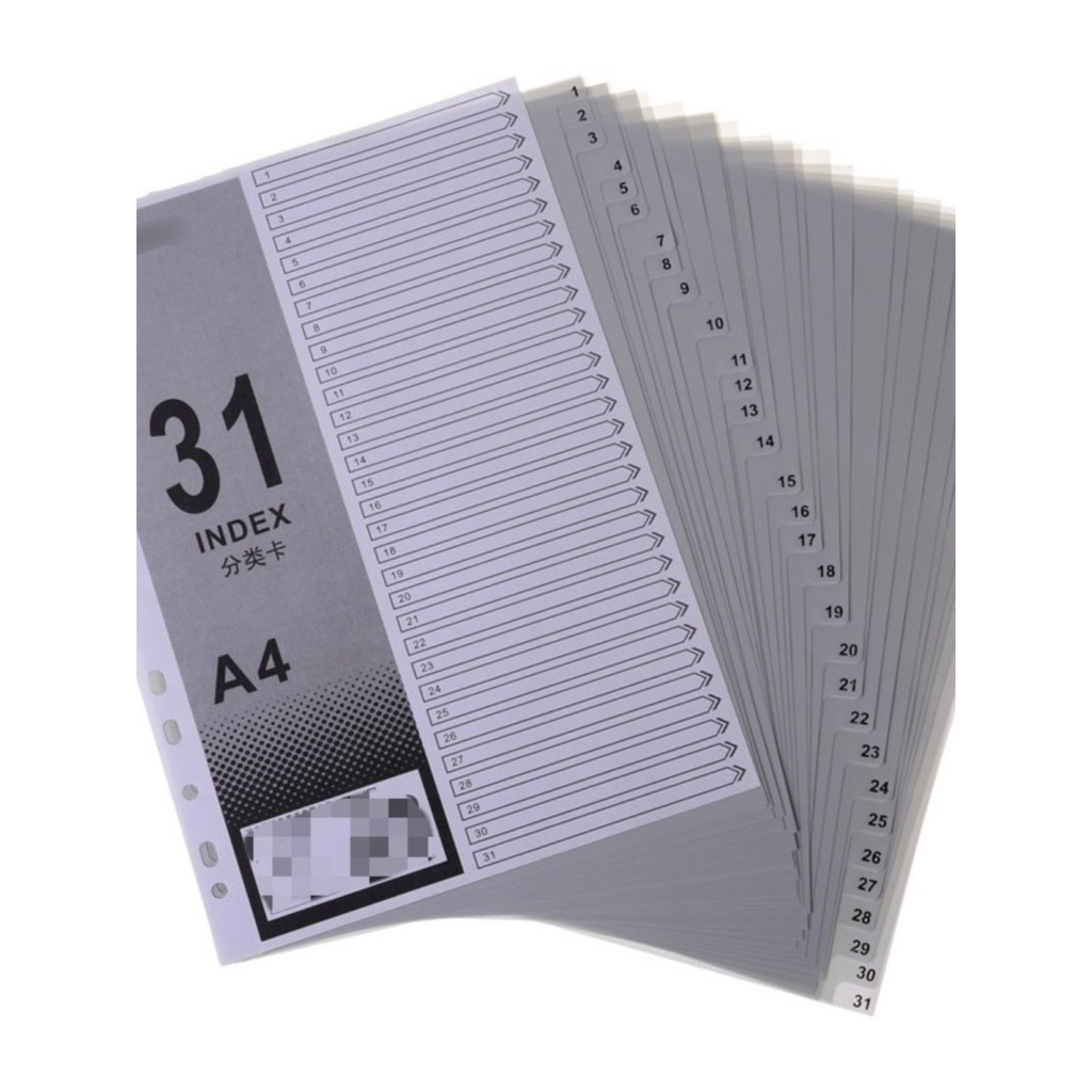 In > 11-Hole Plastic Gray Digital Pagination Paper a4 Universal Loose ...