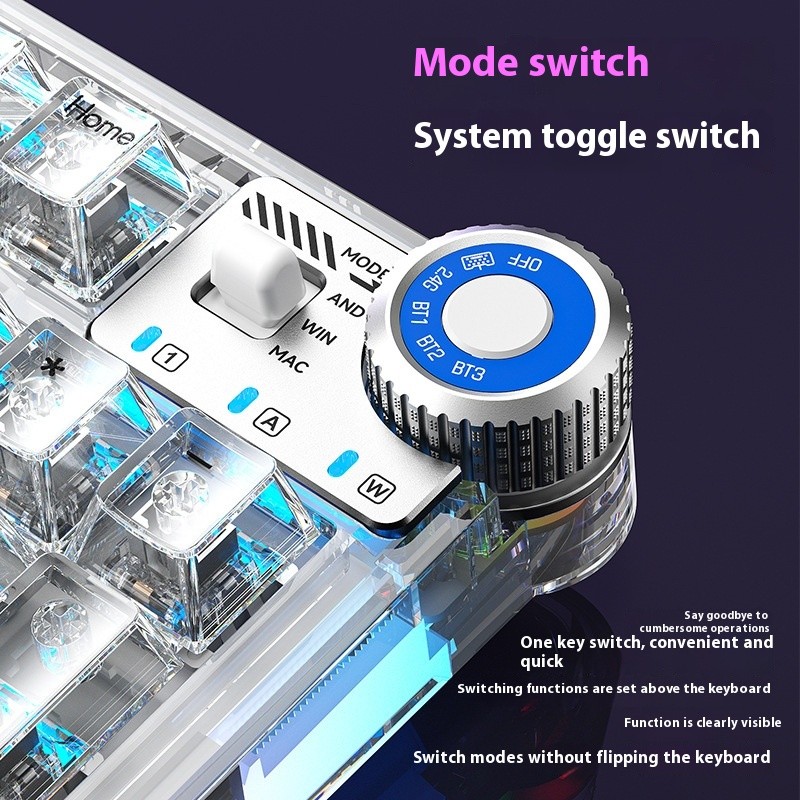 AOC K98 Fully Customized Mechanical Keyboard RGB Wireless Three-mode ...