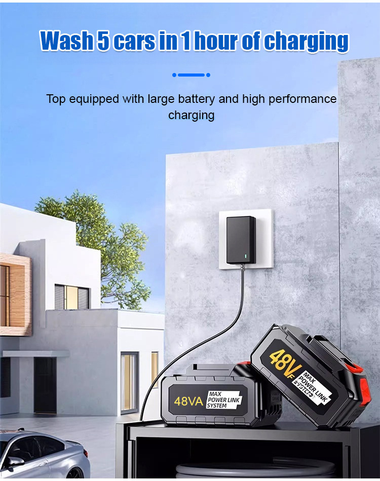 💕HOT💕【Cauliflower lithium wireless】Household electric high-pressure car ...