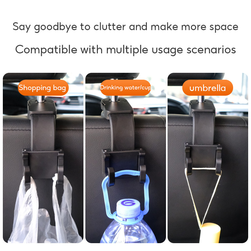 Oatsbasf Universal Car Front Seat Headrest Rod Clips Hangers Car ...