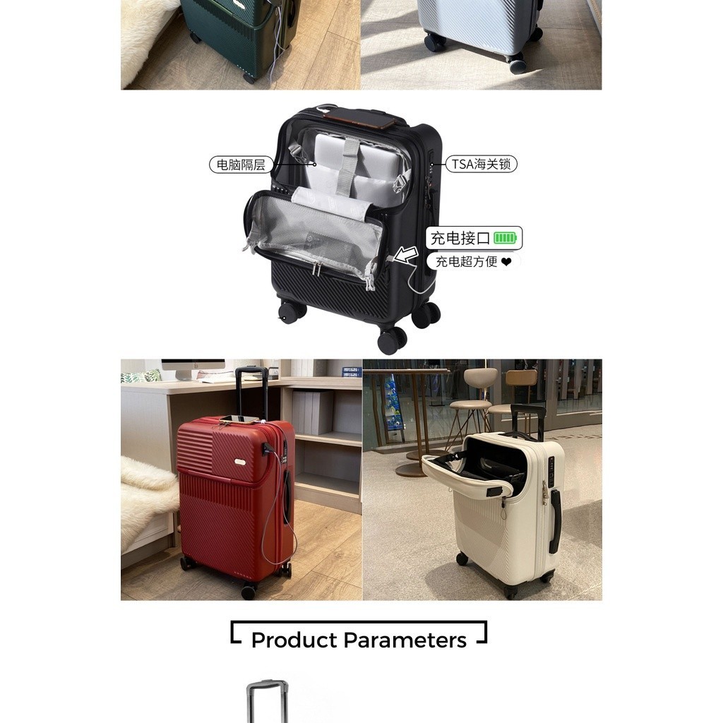 SG | Japan Style Luggage - Open Front Design | Cabin Handcarry Carryon ...