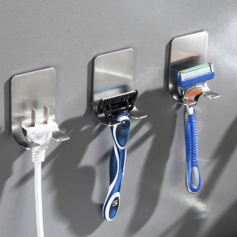 3 Pack Razor Holder for Shower Wall Shaver Holder Multi-Purpose Hook ...