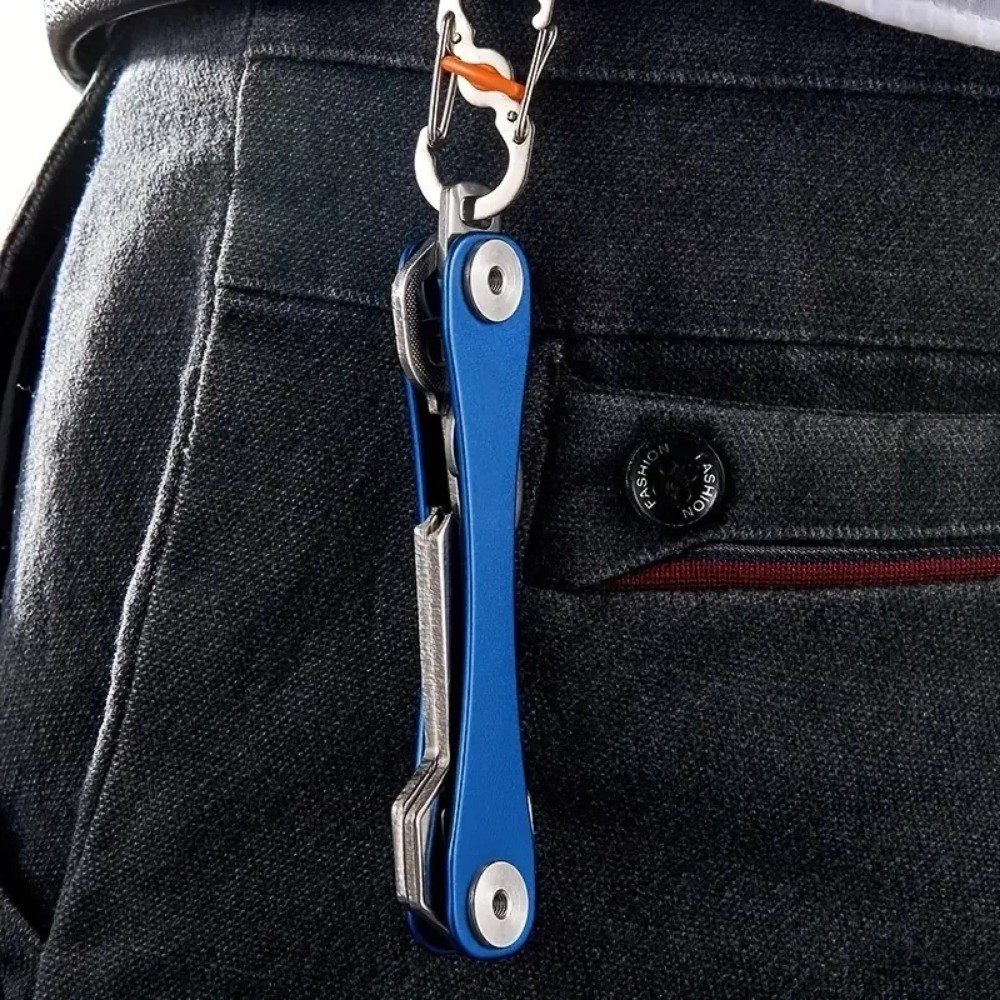 Key Organizer Clip Keys DIY Keychain Smart Holder Foldable Keys Wallet ...