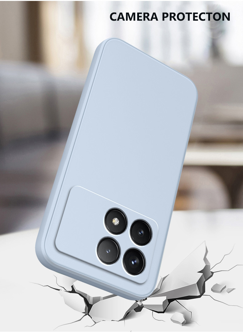 Poco X6 Pro 5G Case Square Liquid Silicone Camera Lens Protector Phone ...