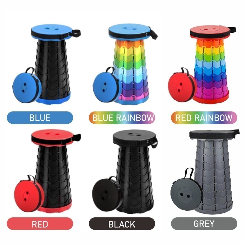 🇸🇬Koala Home🔥Foldable Stool Collapsible Portable Stool Telescopic ...