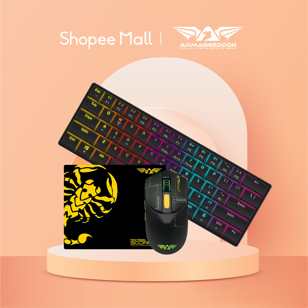 (Exclusive Bundle) Armaggeddon SMK-1C Mechanical Gaming Keyboard ...