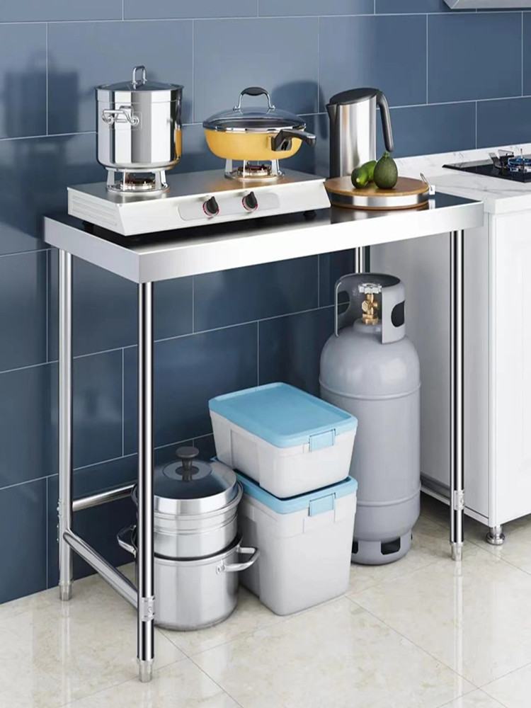 [in stock] Single Stainless Steel Workbench Kitchen Counter Top Gas ...