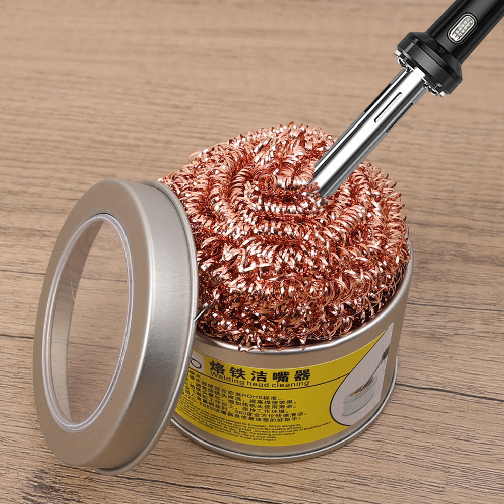 Electric Iron Tip Cleaner Desoldering Soldering Iron Mesh Filter ...
