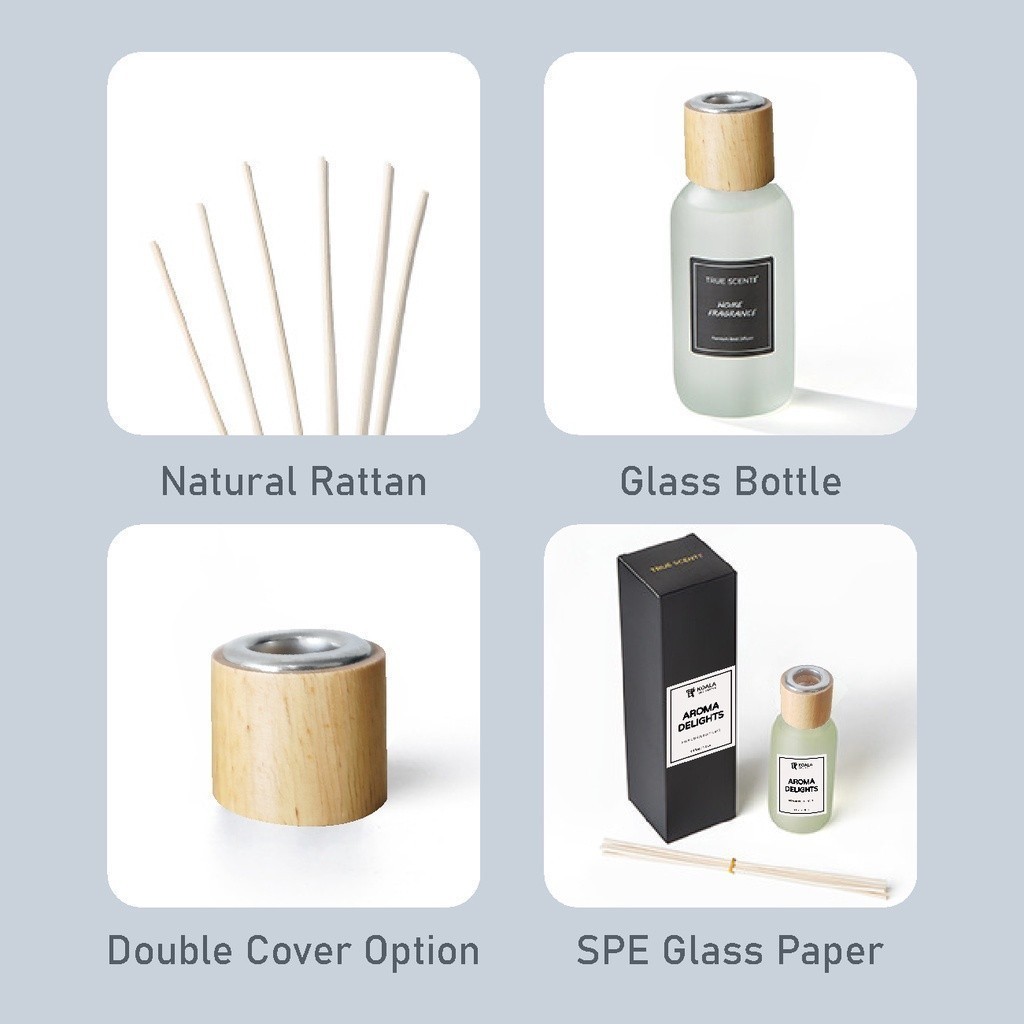 🇸🇬Koala Home🔥Aromatherapy Essential Oil Aroma Reed Diffuser Air ...