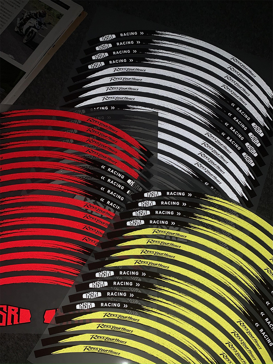 For YAMAHA XSR125 XSR155 XSR700 XSR900 XSR150 17 "inch tires Reflective ...