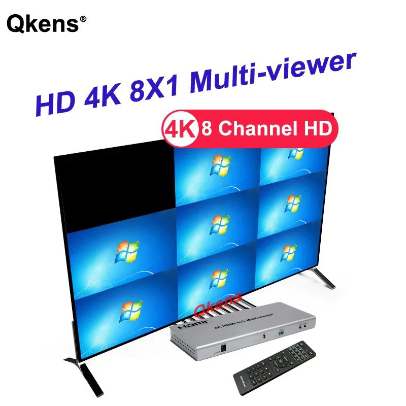 4k 8x1 HDMI Multi-viewer 1080p 4x1 Quad Screen Multiviewer HDMI ...