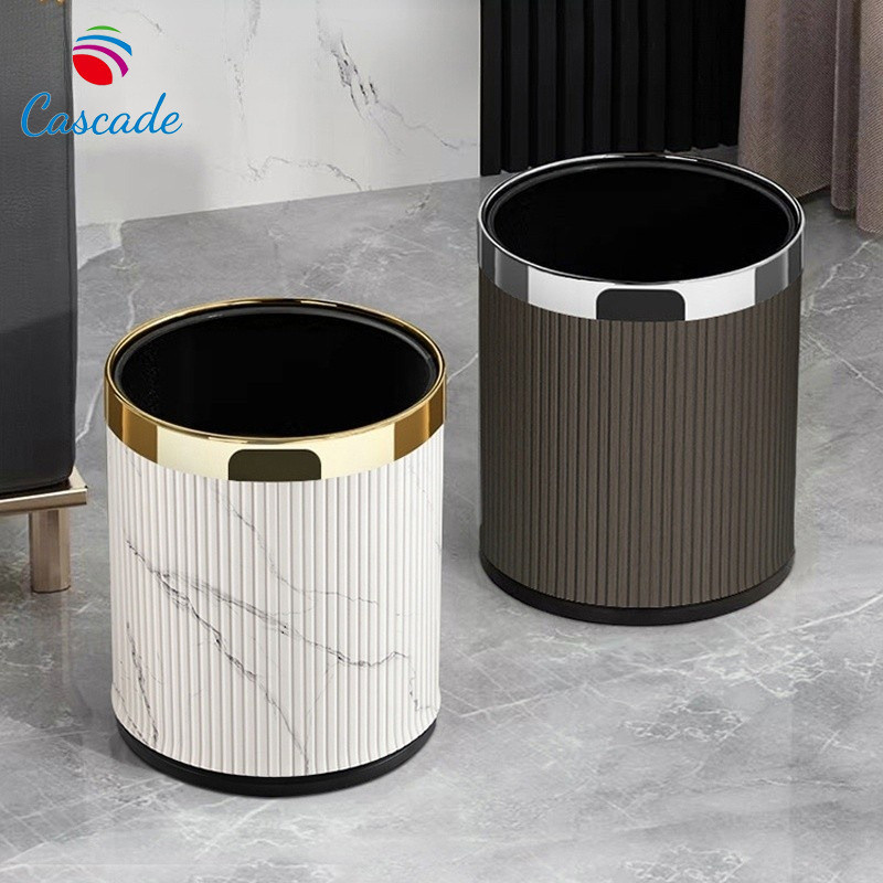 Trash Bin Bathroom Rubbish Dustbin Stainless Steel Dustbin Living Room ...