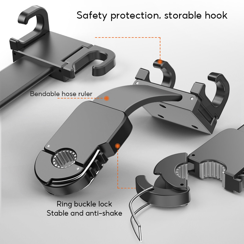 Oatsbasf Universal Car Front Seat Headrest Rod Clips Hangers Car ...