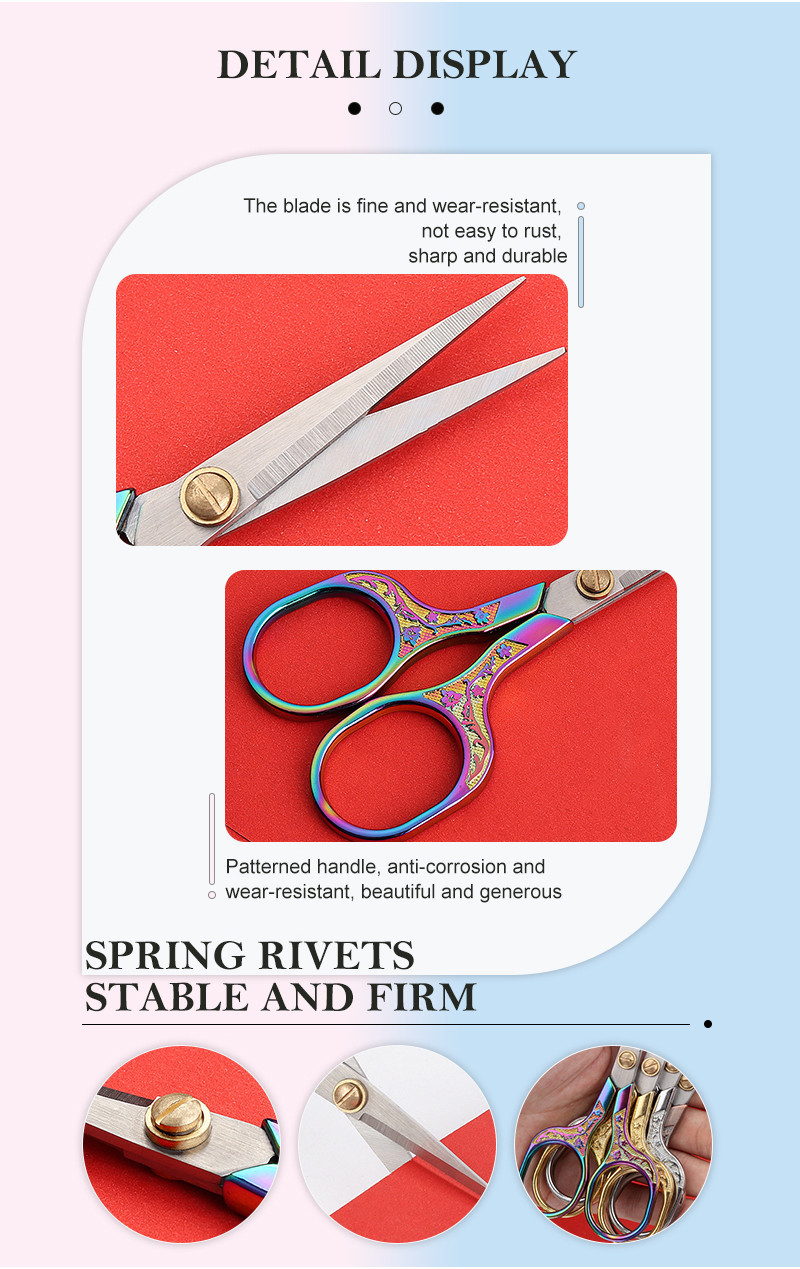 Scissors Nail Art Manicure Tool Coloful Plum Bossom Light Luxury ...