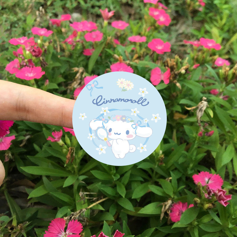 500PCS/Roll Cute Sanrio Cinnamoroll Sealing Stickers for Helmet Bicycle ...