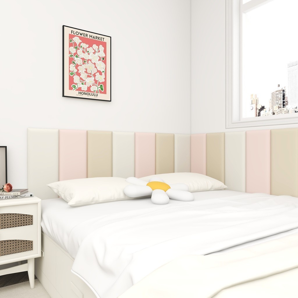 customized self-adhesive bed cushion / Wall Cushion/soft wall sticker ...