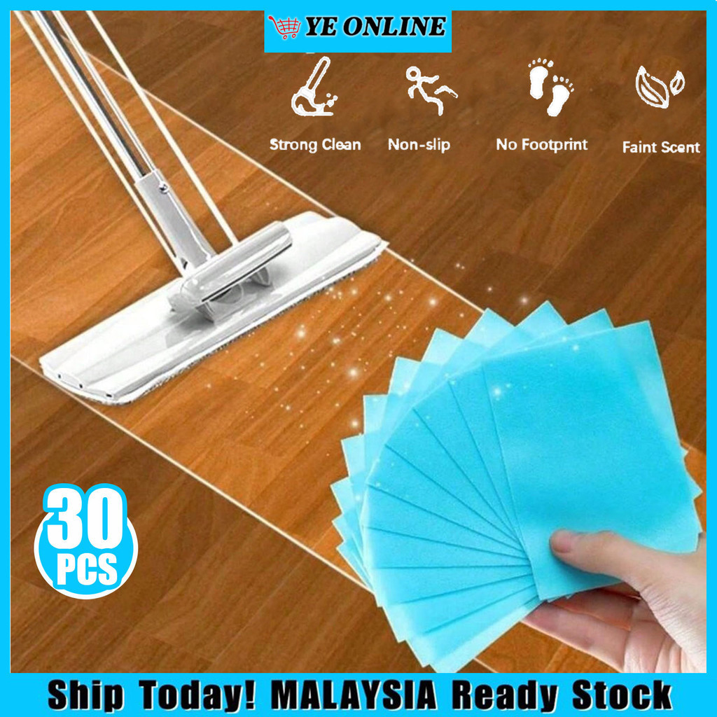 30 Pcs Floor Cleaning Sheet Removes Floor Dust Fresh Scent Fresh Scent ...