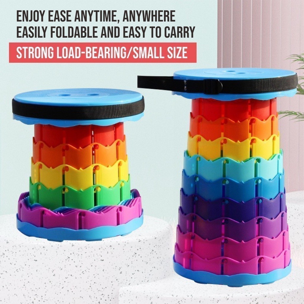 🇸🇬Koala Home🔥Foldable Stool Collapsible Portable Stool Telescopic ...