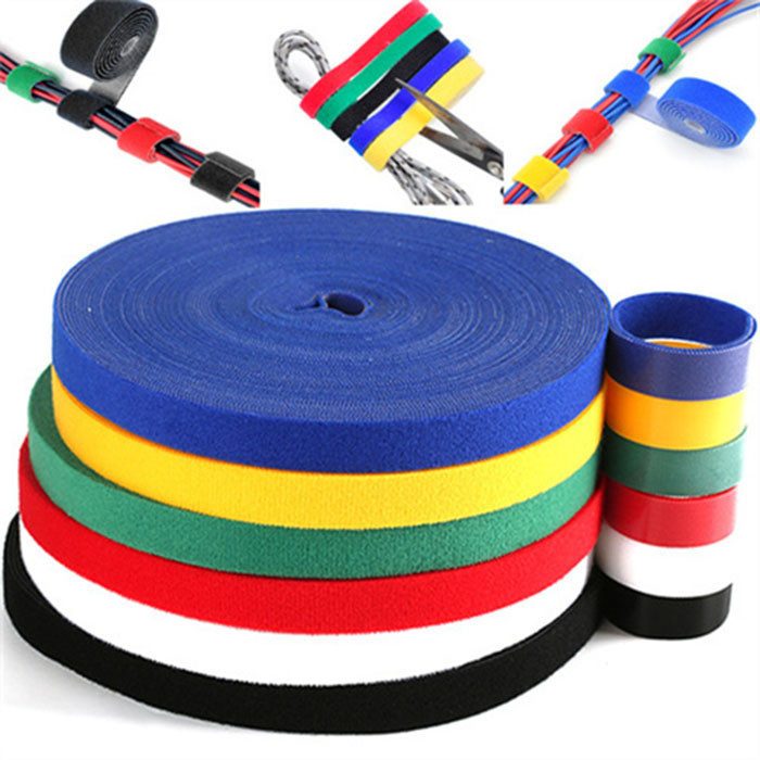 HOME 5M Cable Storage Self Adhesive Fastener Tape Cable Ties Reusable ...