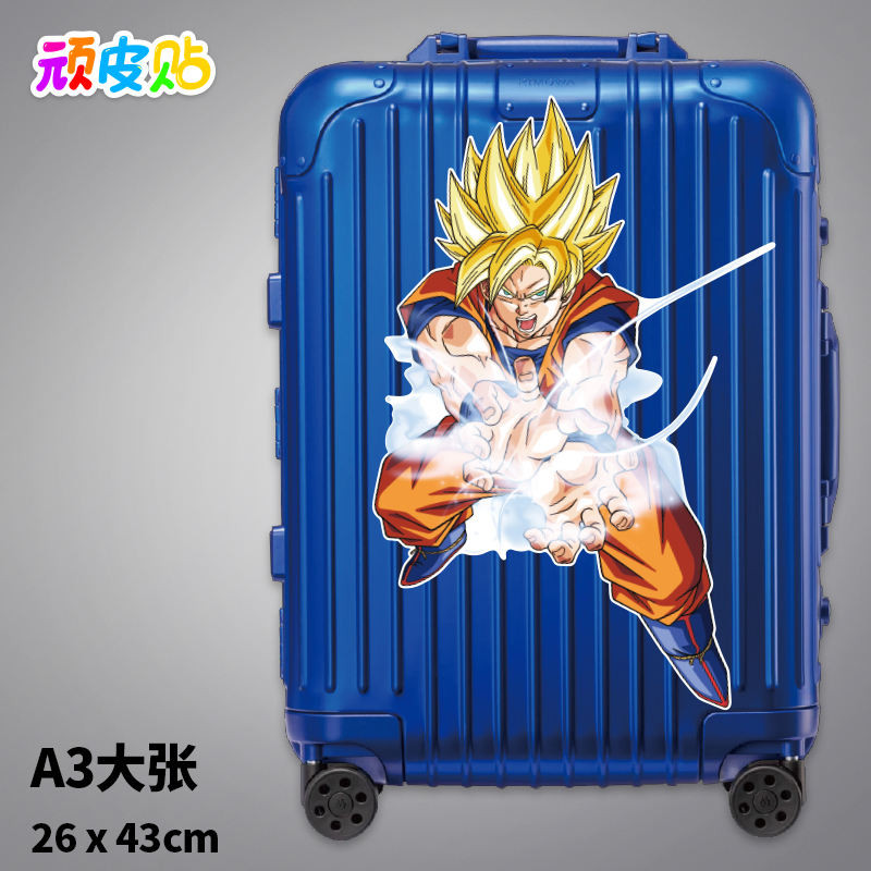 2025-new * Anime Dragon Ball A3 Size Big Sheet Son Goku Sticker Luggage ...