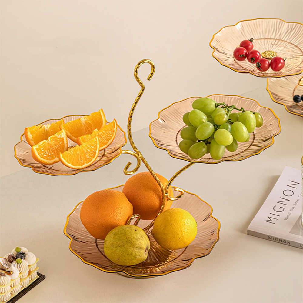 [3 Tier] Encora Luxury Dessert Plate Dulang Kuih Raya Pastry Serving ...