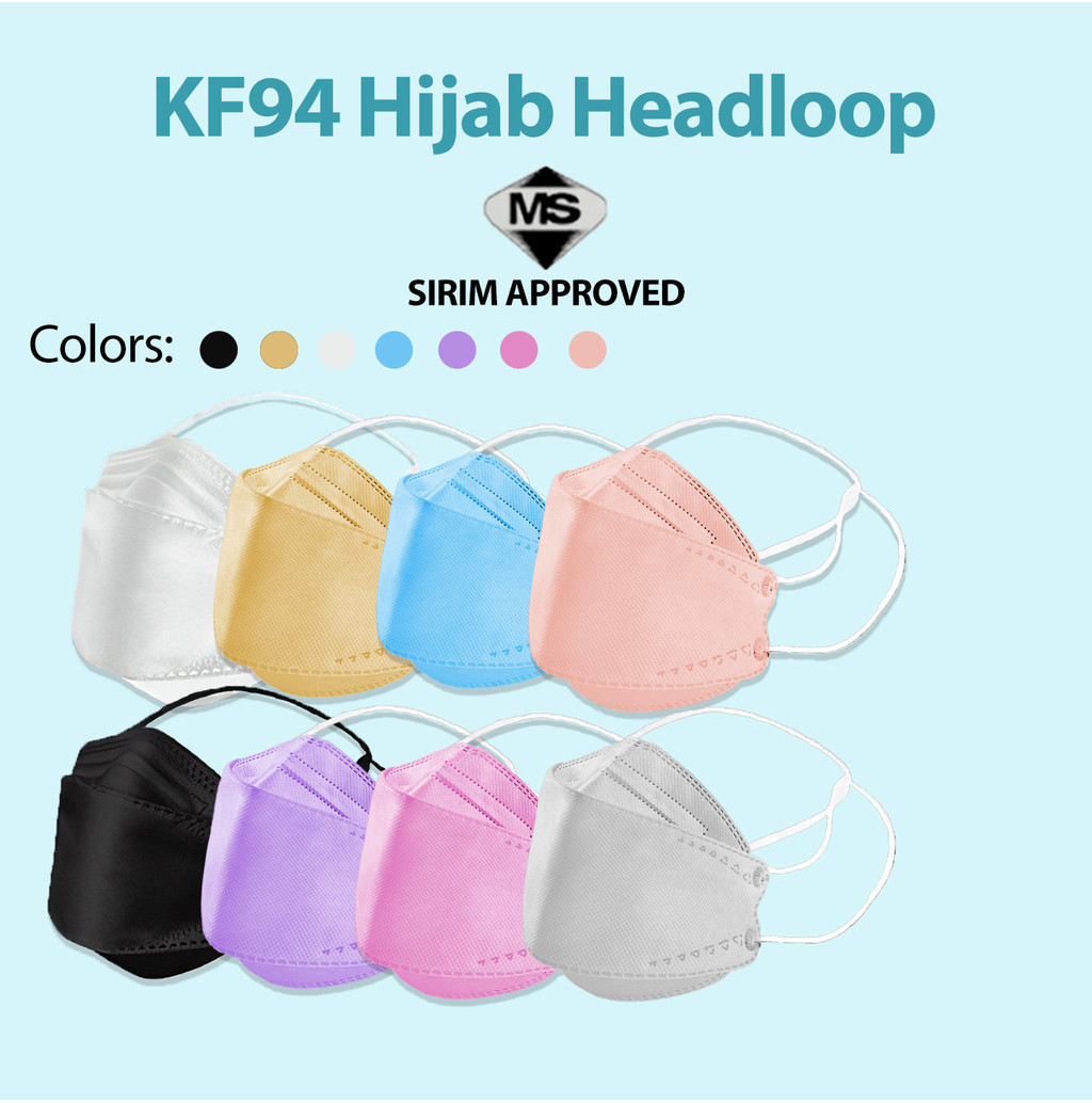 (SIRIM Approved Mask) KF94 Adult Hijab Headloop (10 Pcs) | Shopee Singapore