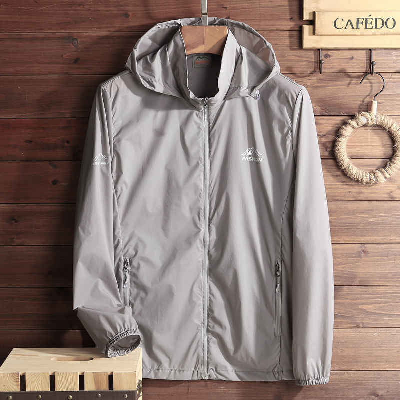 Men UV Jacket Quick-drying Sun Protection Jacket Lightweight Jackets ...