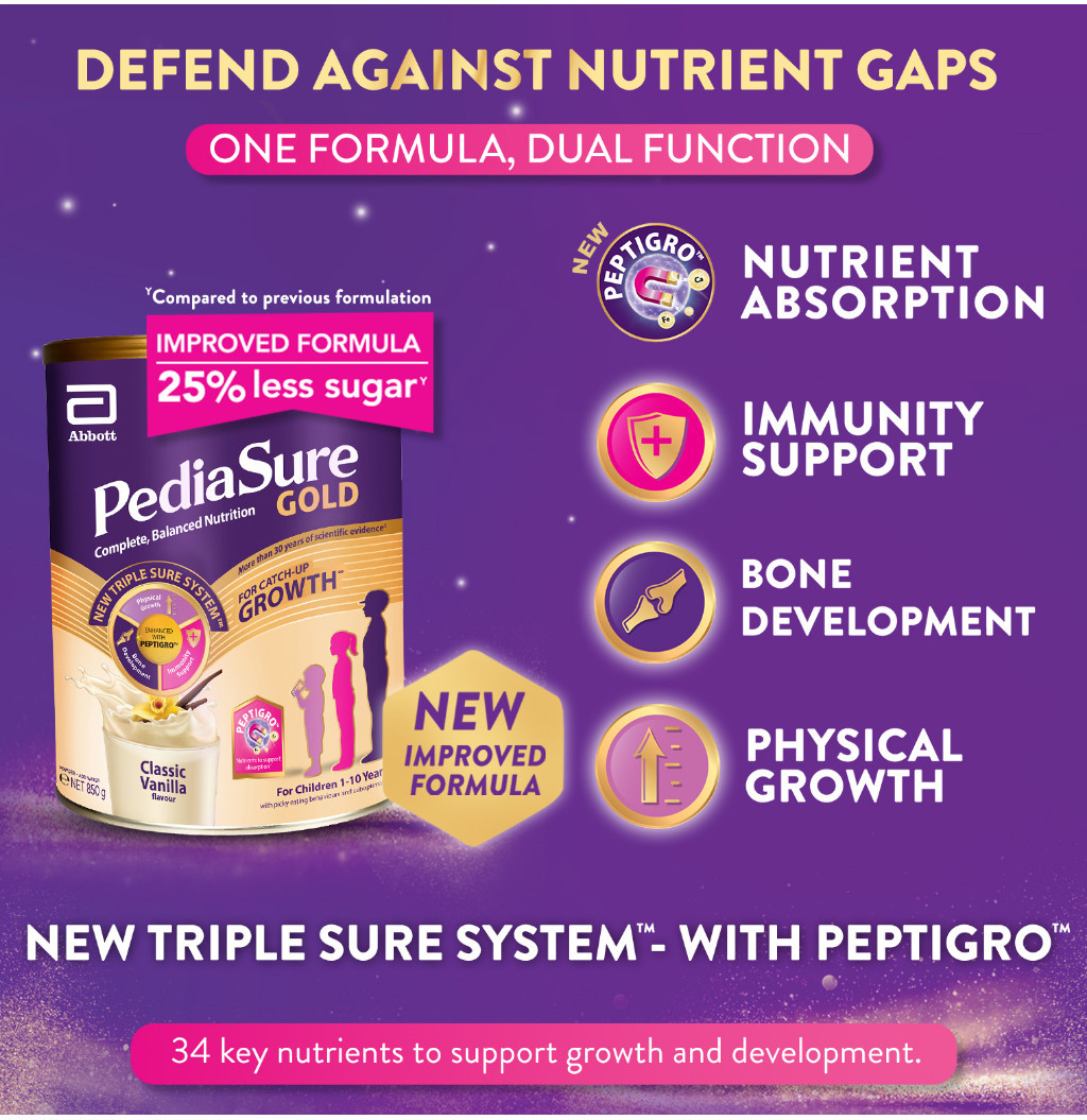 [Bundle of 4] PediaSure® Gold with PeptiGroᵀᴹ Ready-to-Drink (RTD ...